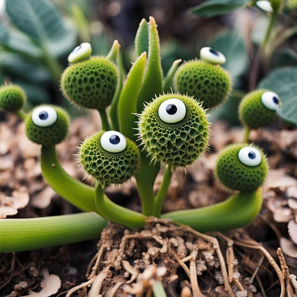 Insanely detailed photography of plants with googly eyes so I know ...