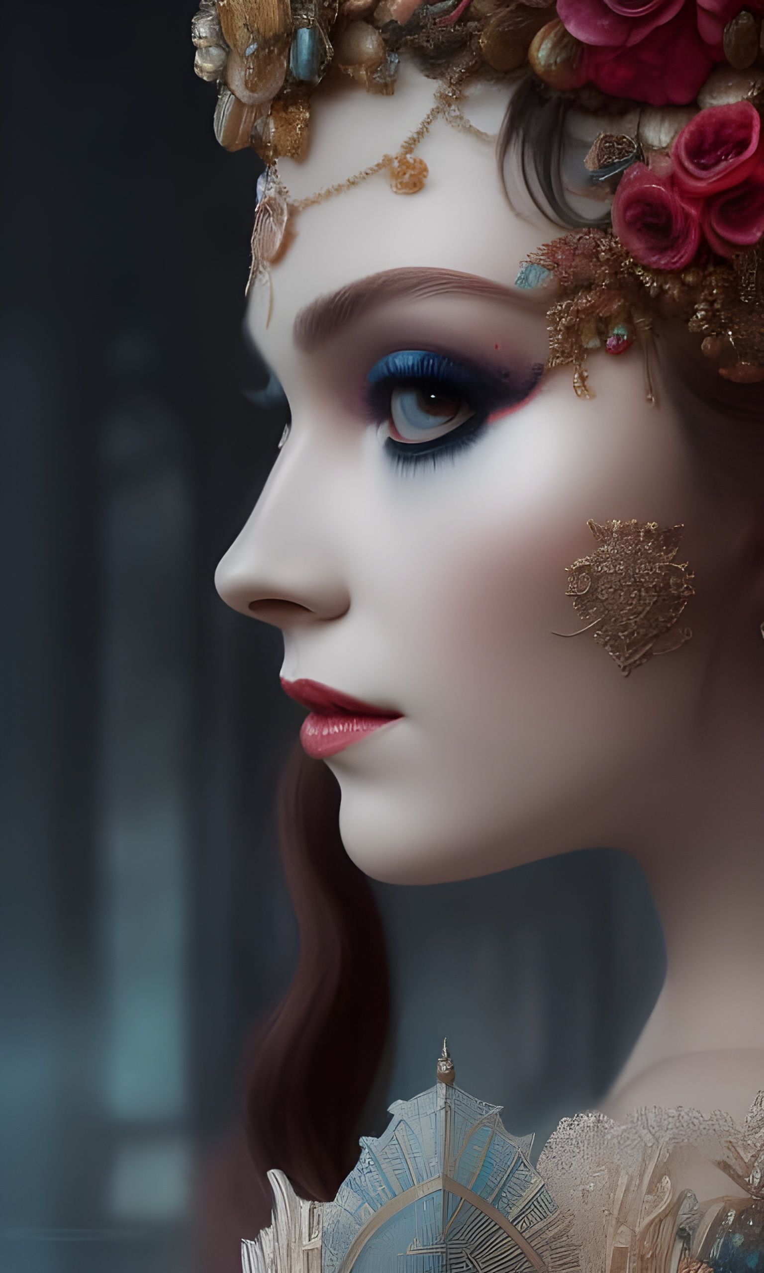A gloomy portrait of the Princess - AI Generated Artwork - NightCafe ...