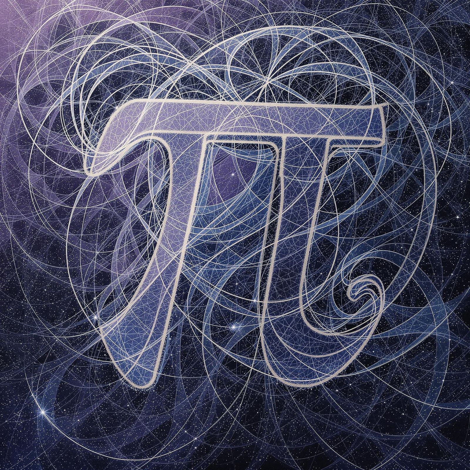 Pi Flux Ultra v2 - Geometric Pi Portrait in Imperial Hues