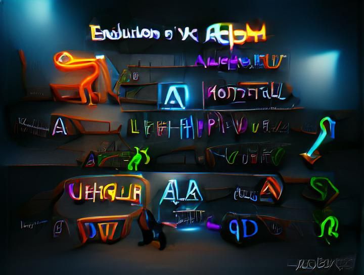 The Evolution Of The Alphabet - AI Generated Artwork - NightCafe Creator