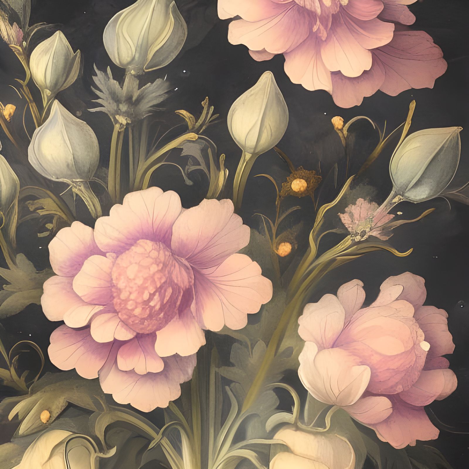 Antique watercolor painting of striking, bbeautiful highly detailed ...