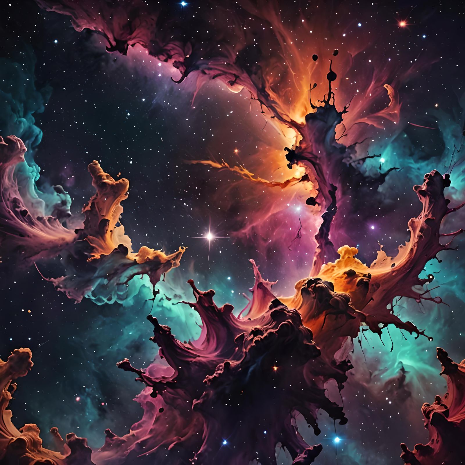 Beautiful Nightsky,deep color cool colors 8k resolution space cosmic ...