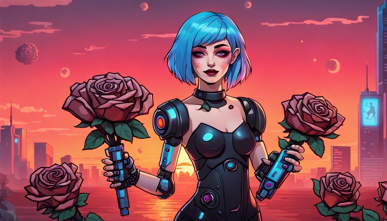 A metal rose from your metal flower - AI Generated Artwork - NightCafe ...