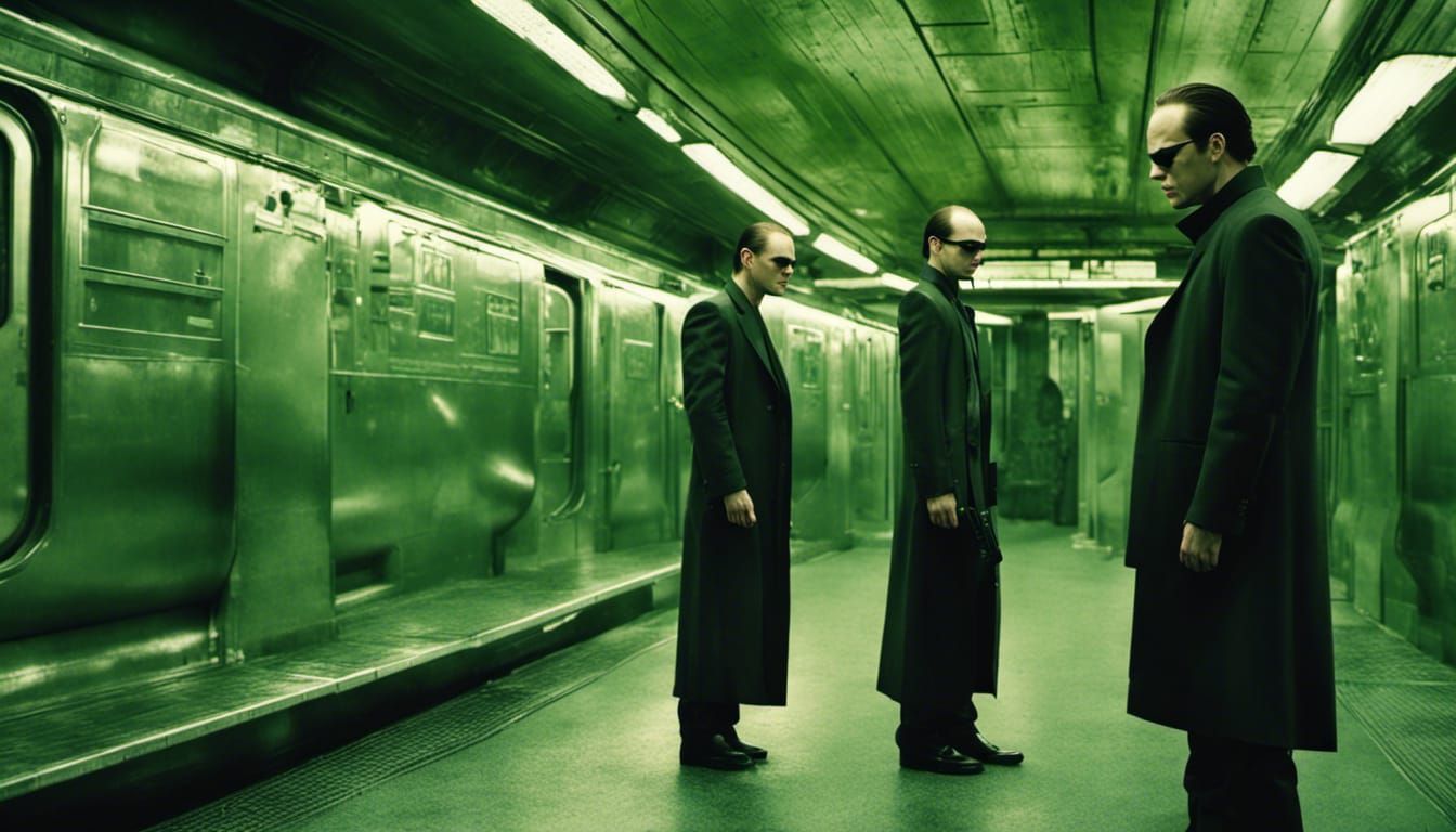 The Matrix Subway - AI Generated Artwork - NightCafe Creator