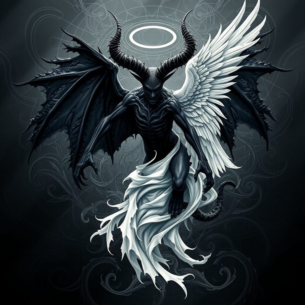 Demon Halo - Demon Angel Transformation in Impossible Geomet...