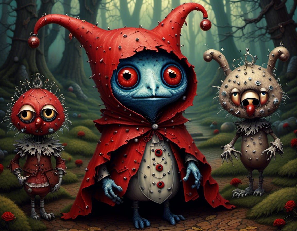 Googly eyed creatures in the forest - AI Generated Artwork - NightCafe ...