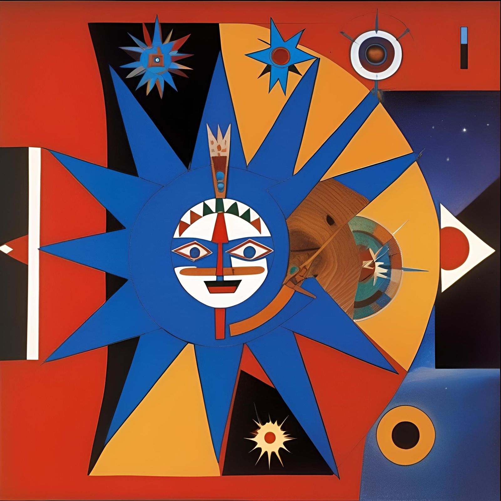 Hopi Blue Star 5 - AI Generated Artwork - NightCafe Creator