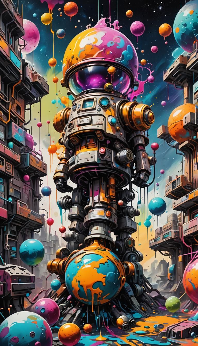 Space age alchemy in a science fiction setting - AI Generated Artwork ...