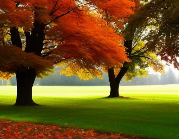 autumn, aglitter, aglow, agleam, agape - AI Generated Artwork ...