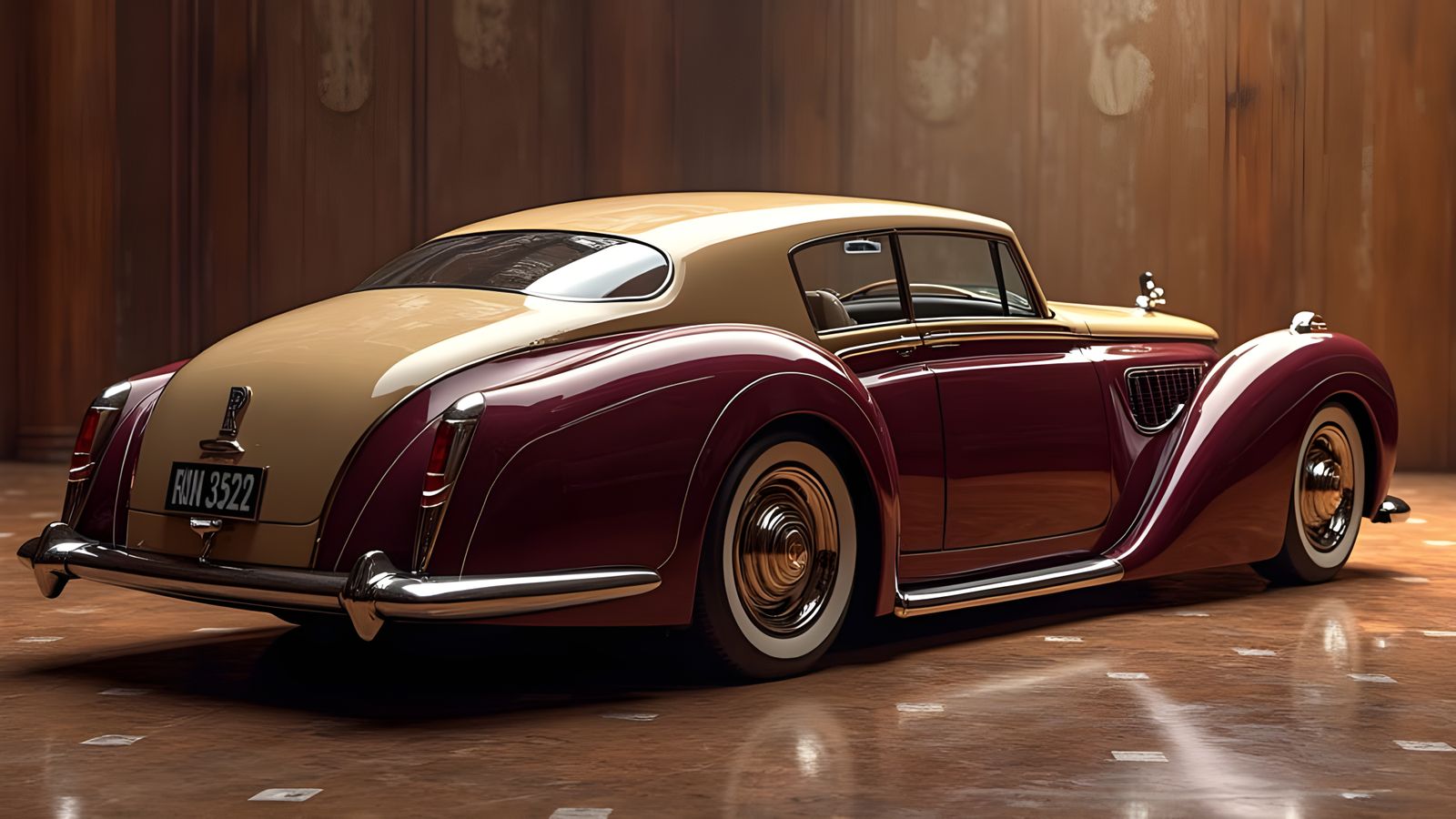 Art Deco Rolls Royce Phantom Concept in Two-tone D... - AI Art