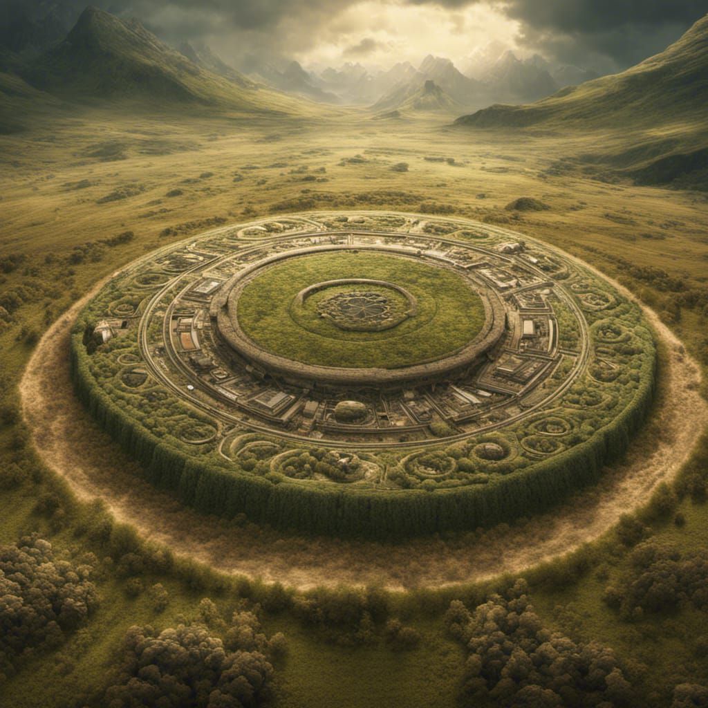 Crop Circle - AI Generated Artwork - NightCafe Creator