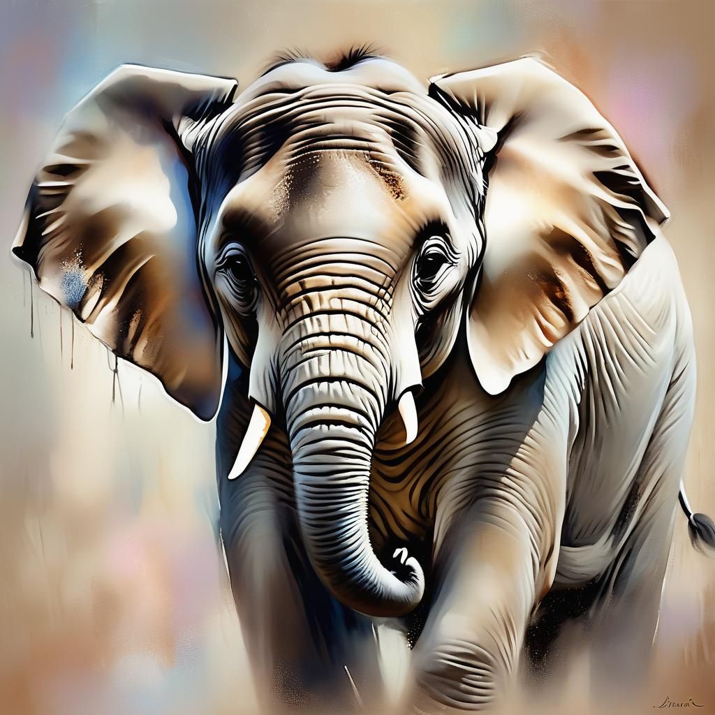 Elephant - AI Generated Artwork - NightCafe Creator