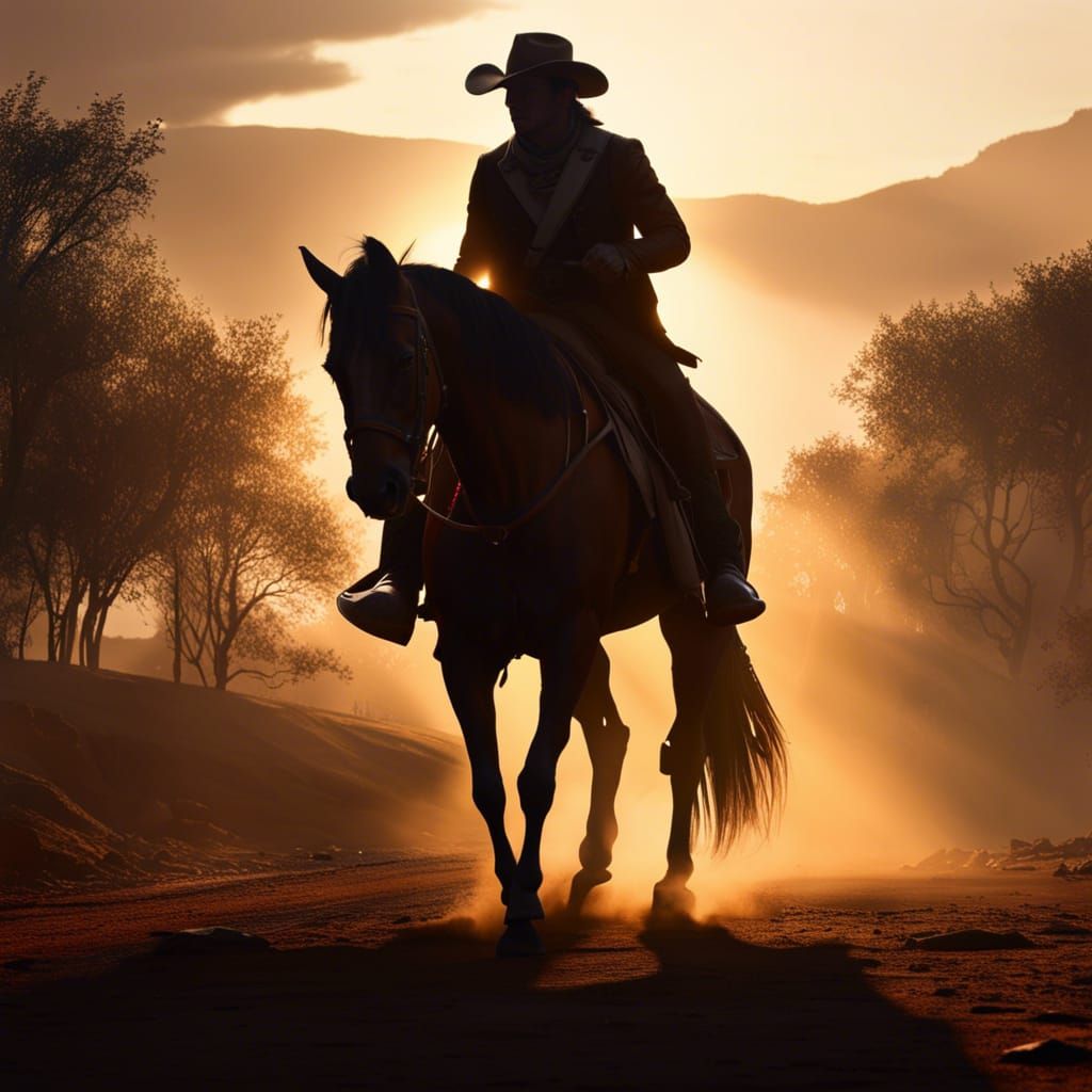 Lonely Cowboy - AI Generated Artwork - NightCafe Creator