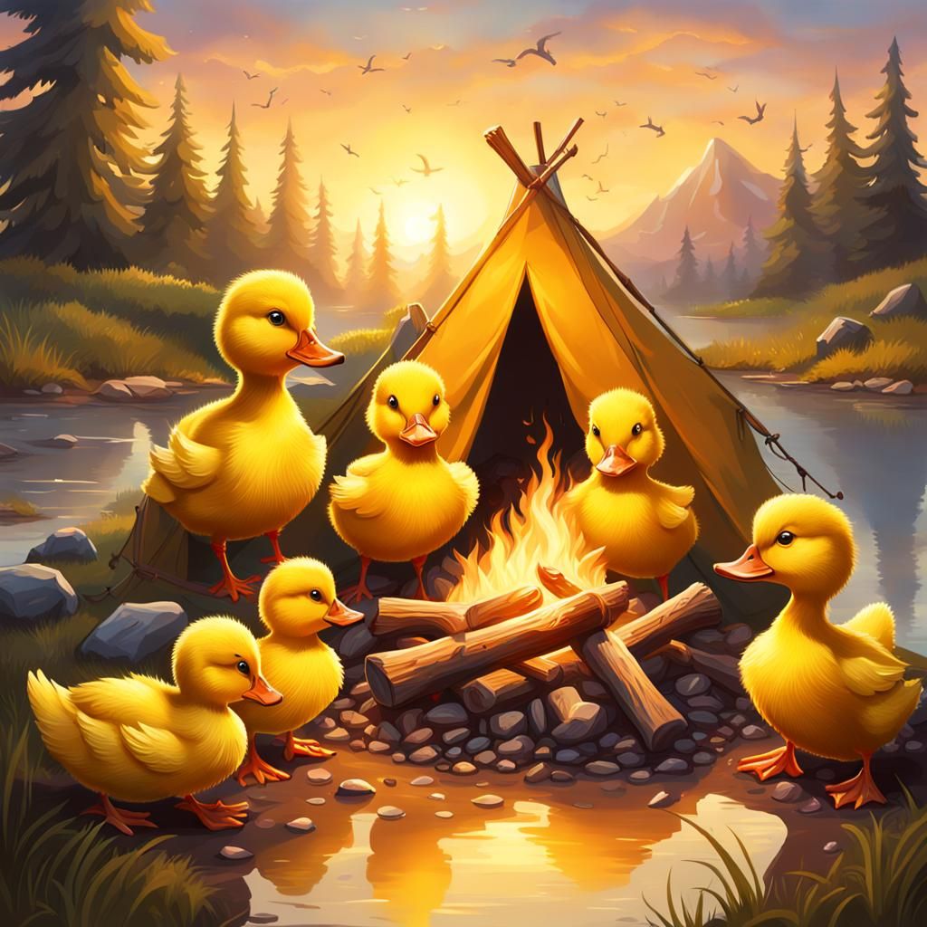 Duck Camp - AI Generated Artwork - NightCafe Creator