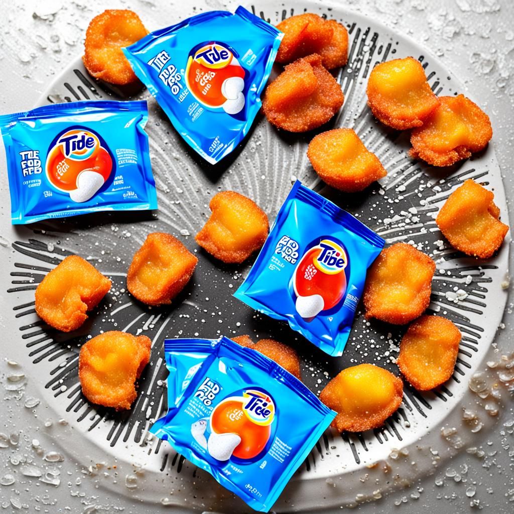 Deep Fried Tide Pods for Dinner - AI Generated Artwork - NightCafe Creator