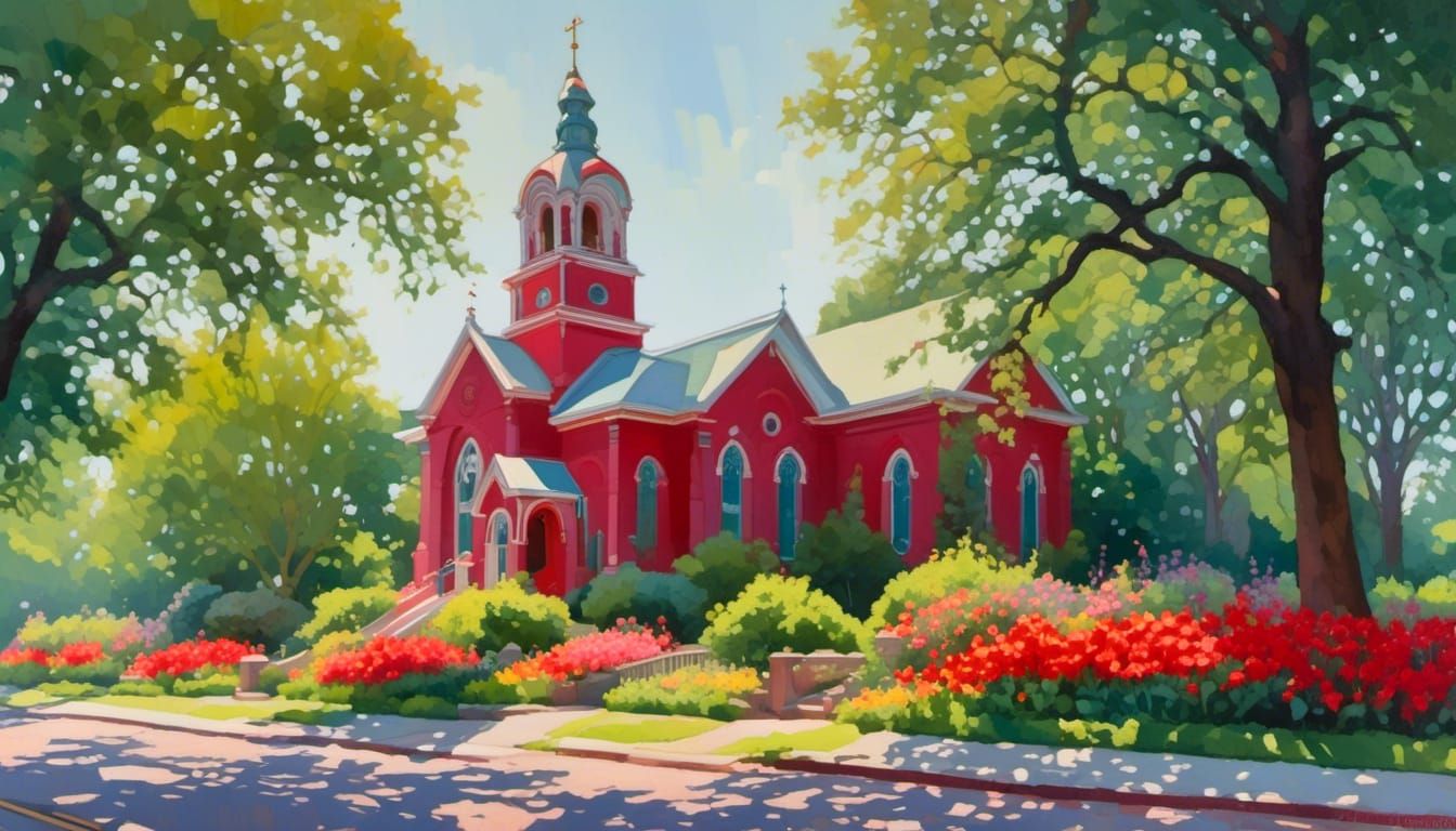 First Methodist Church of Springfield - AI Generated Artwork ...