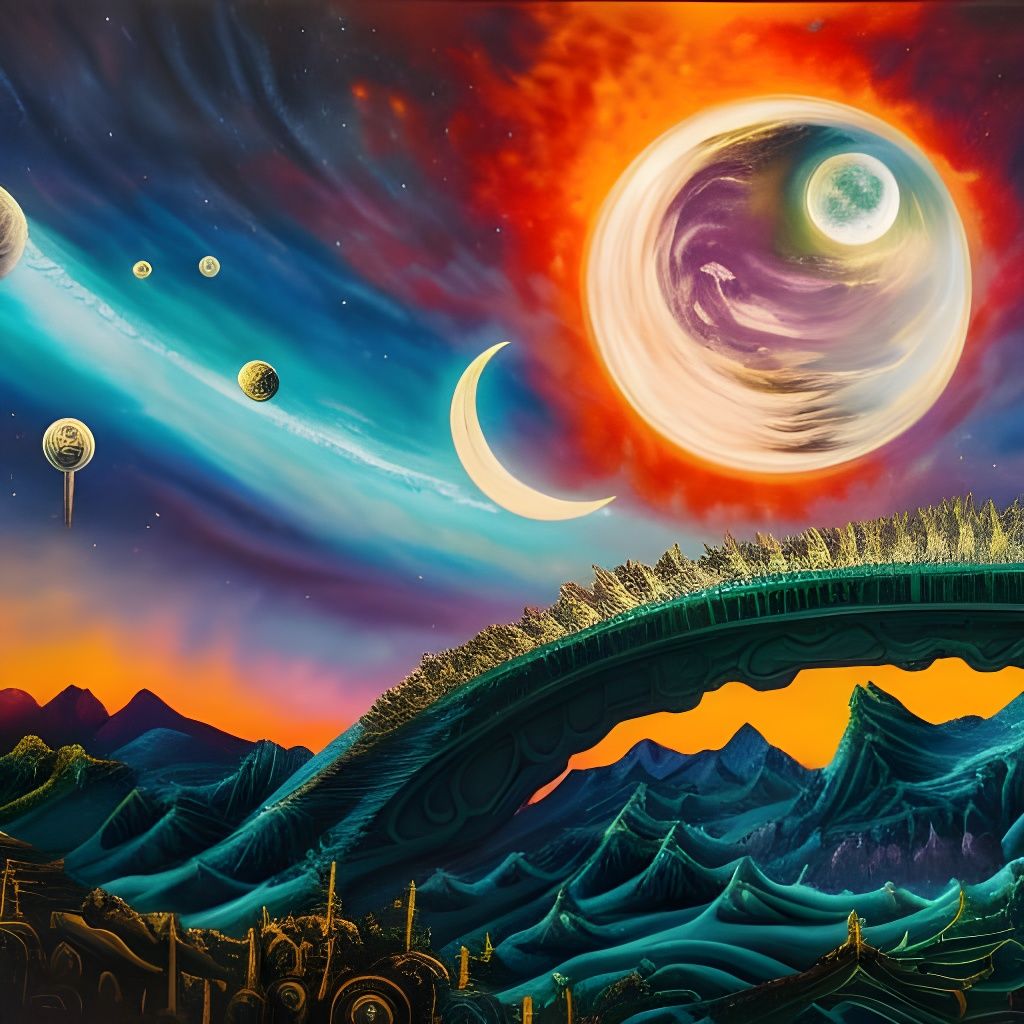 Moon and Doom - AI Generated Artwork - NightCafe Creator