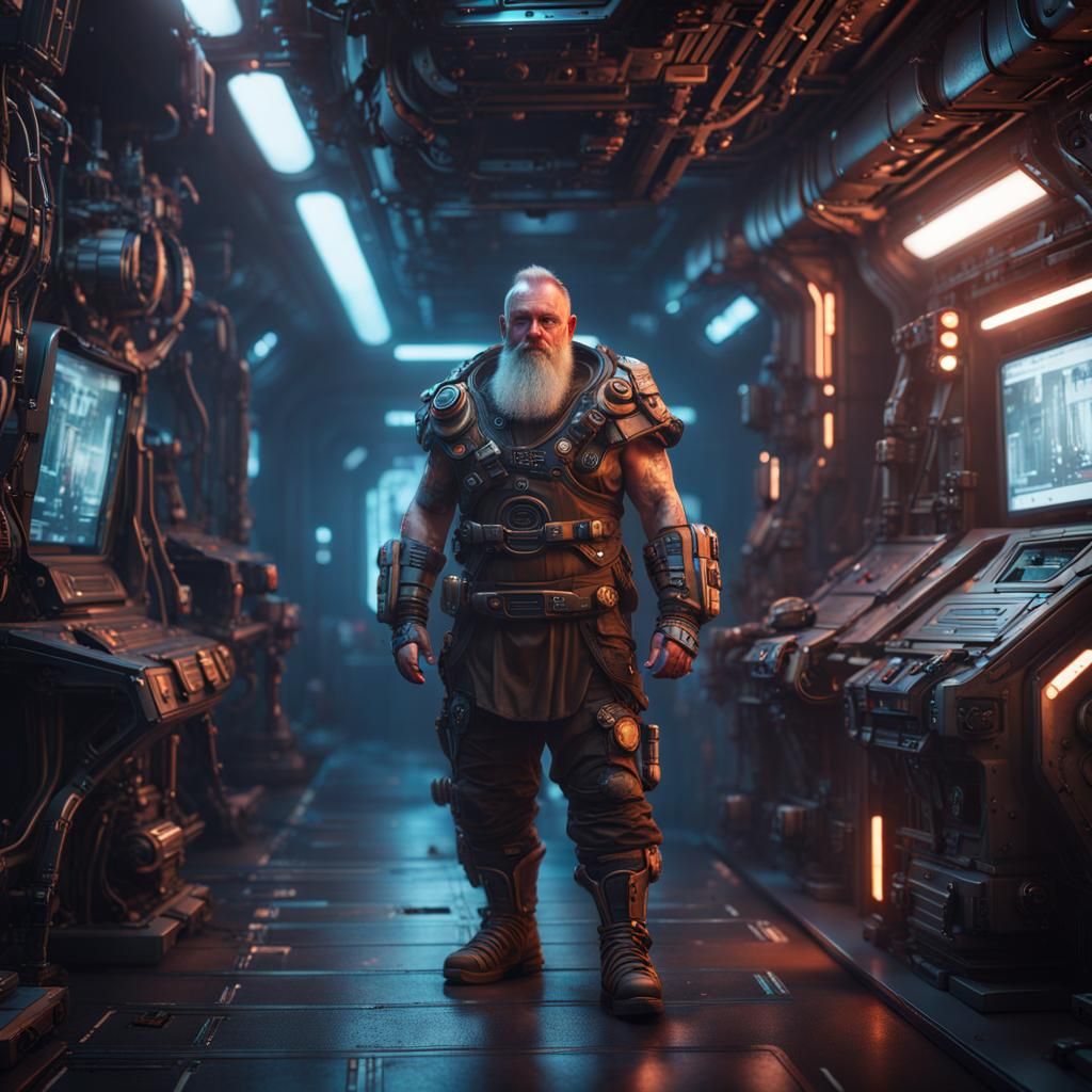 RPG dwarf asteroid miner. - AI Generated Artwork - NightCafe Creator