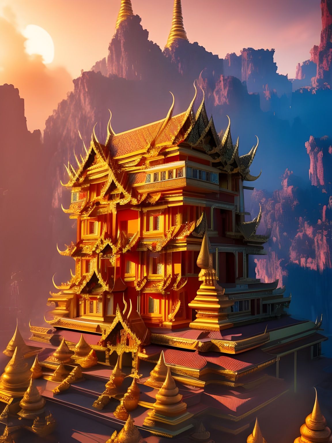 Imperial Temple - AI Generated Artwork - NightCafe Creator