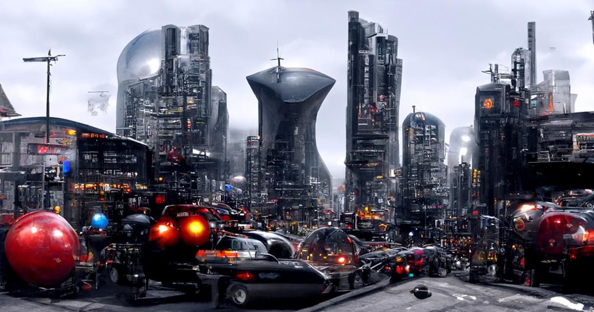 atompunk cityscape XXII - AI Generated Artwork - NightCafe Creator