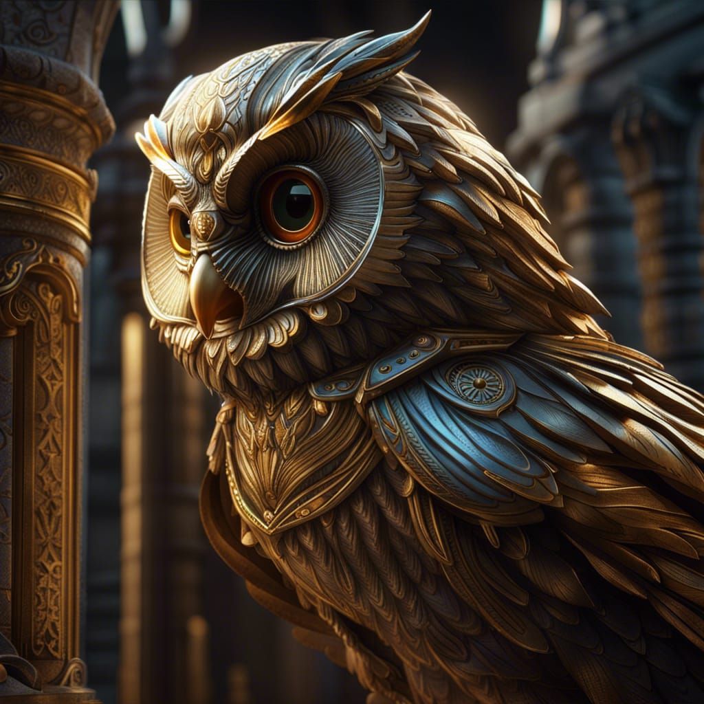 Perseus Owl - AI Generated Artwork - NightCafe Creator