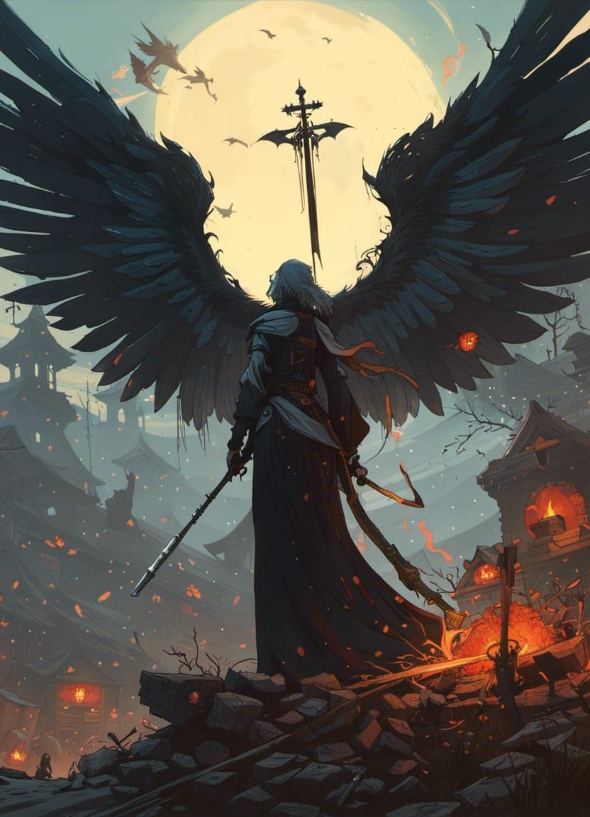 The angel of death / preset test cont. - AI Generated Artwork ...