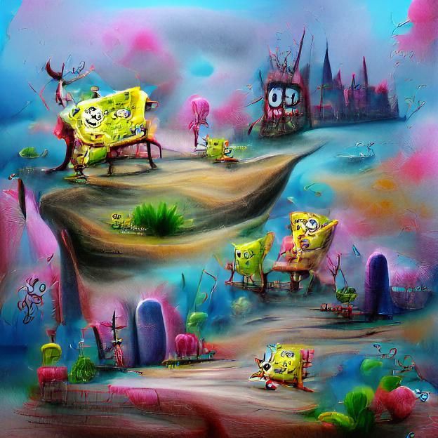 spongebob fantasy - AI Generated Artwork - NightCafe Creator