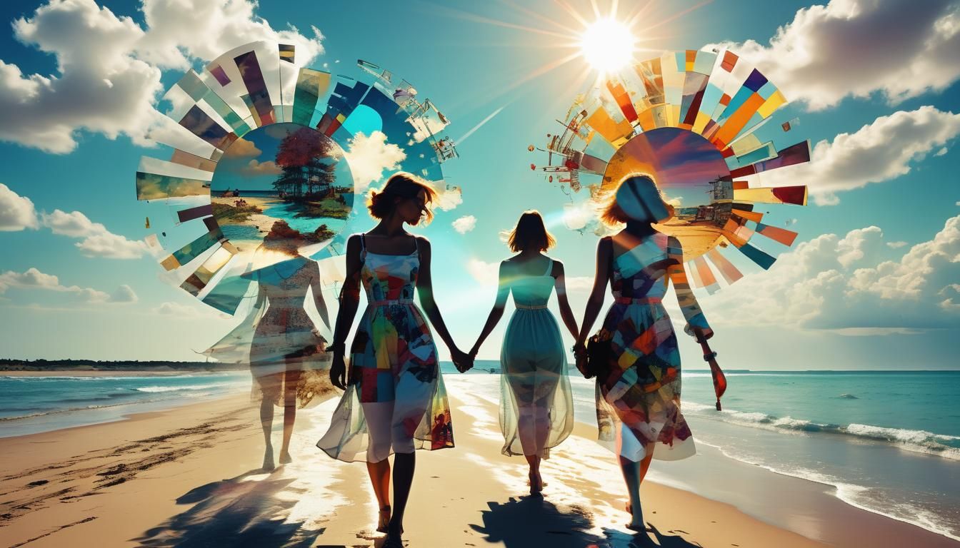 Surreal summerscape portrait - AI Generated Artwork - NightCafe Creator