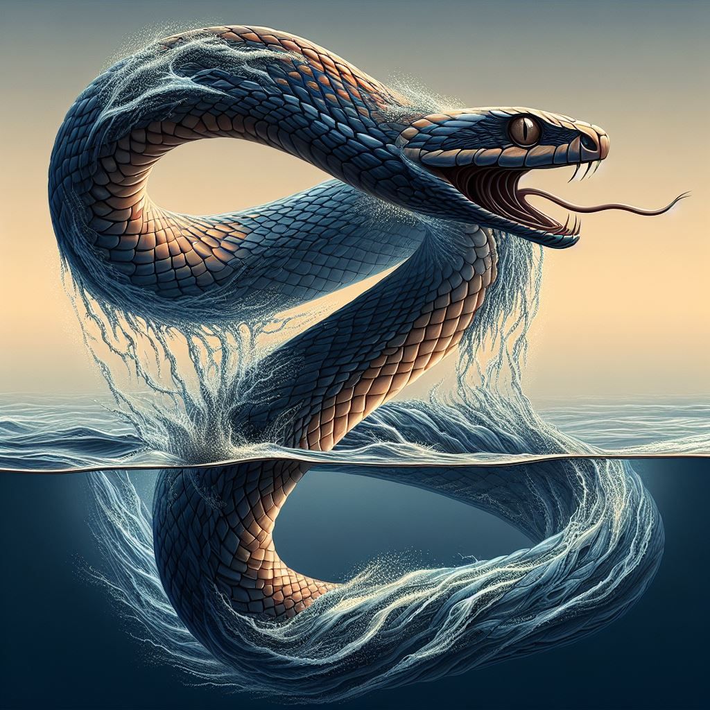 Water Snake - AI Generated Artwork - NightCafe Creator