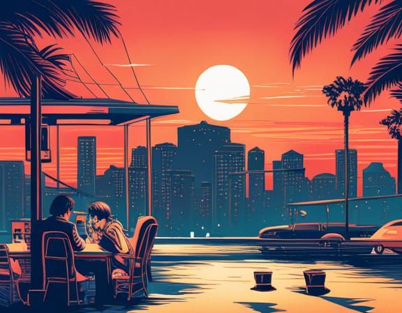 Vintage Anime Drive - AI Generated Artwork - NightCafe Creator