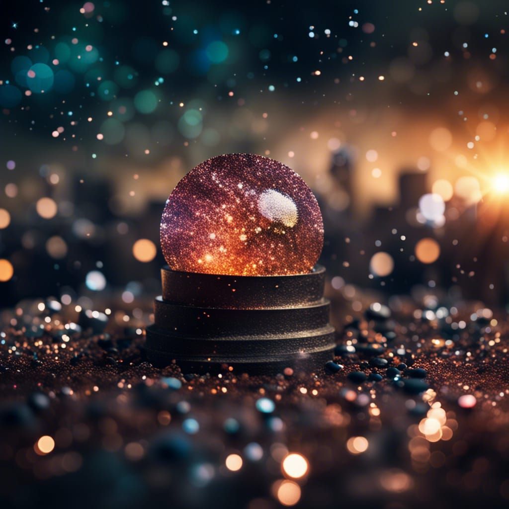 Space sphere glitter object - AI Generated Artwork - NightCafe Creator