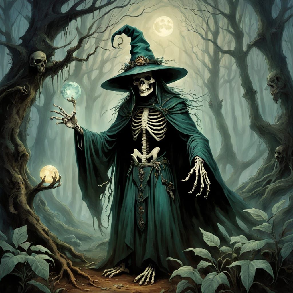 An enchanted skeleton wizard - An enchanted skeleton wizard...