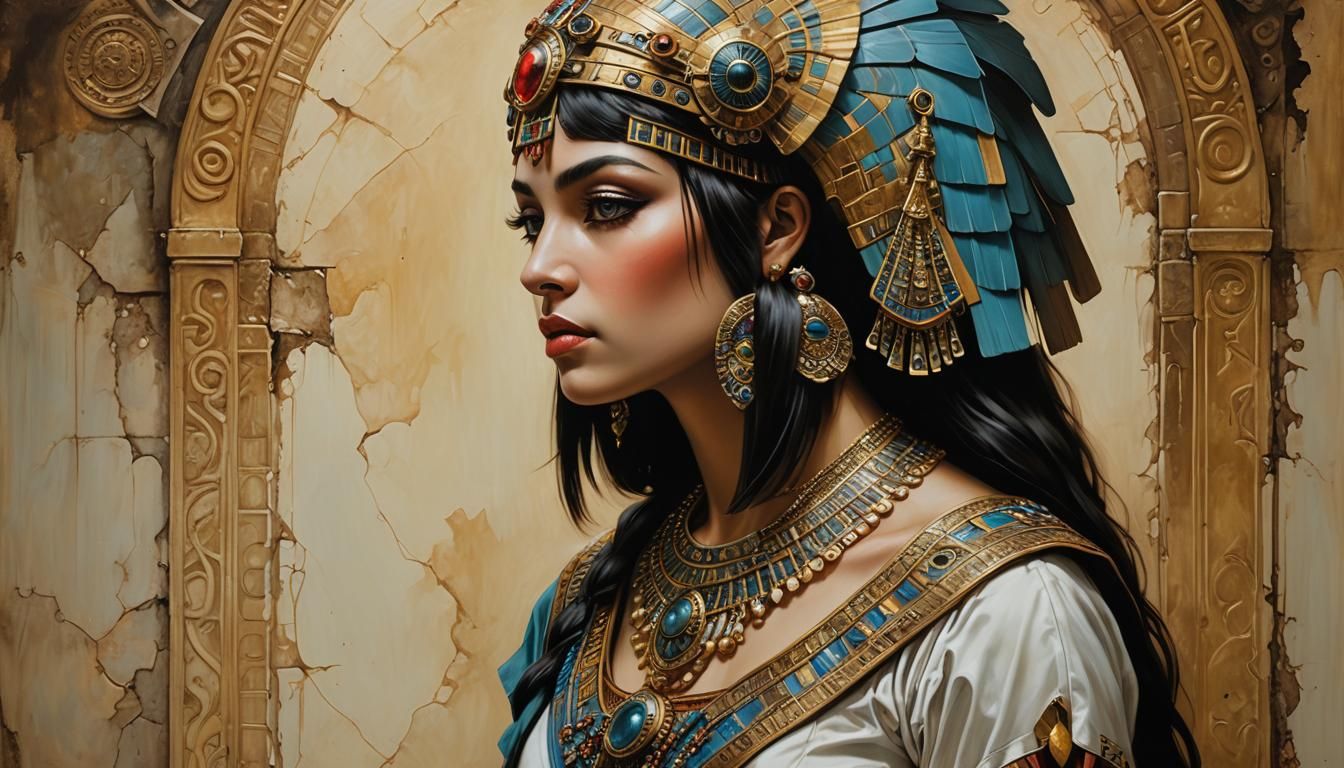 mysterious Cleopatra - AI Generated Artwork - NightCafe Creator