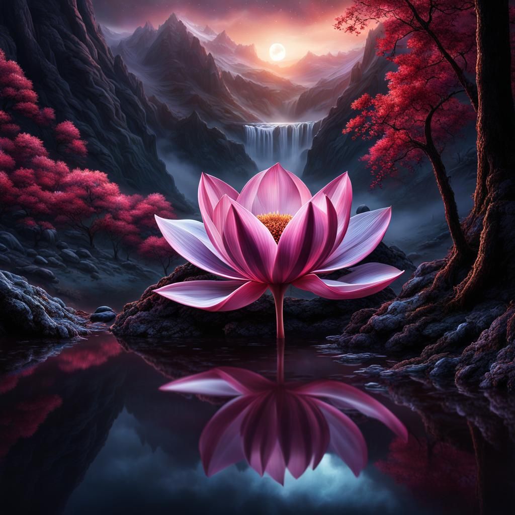 Night Flower - AI Generated Artwork - NightCafe Creator