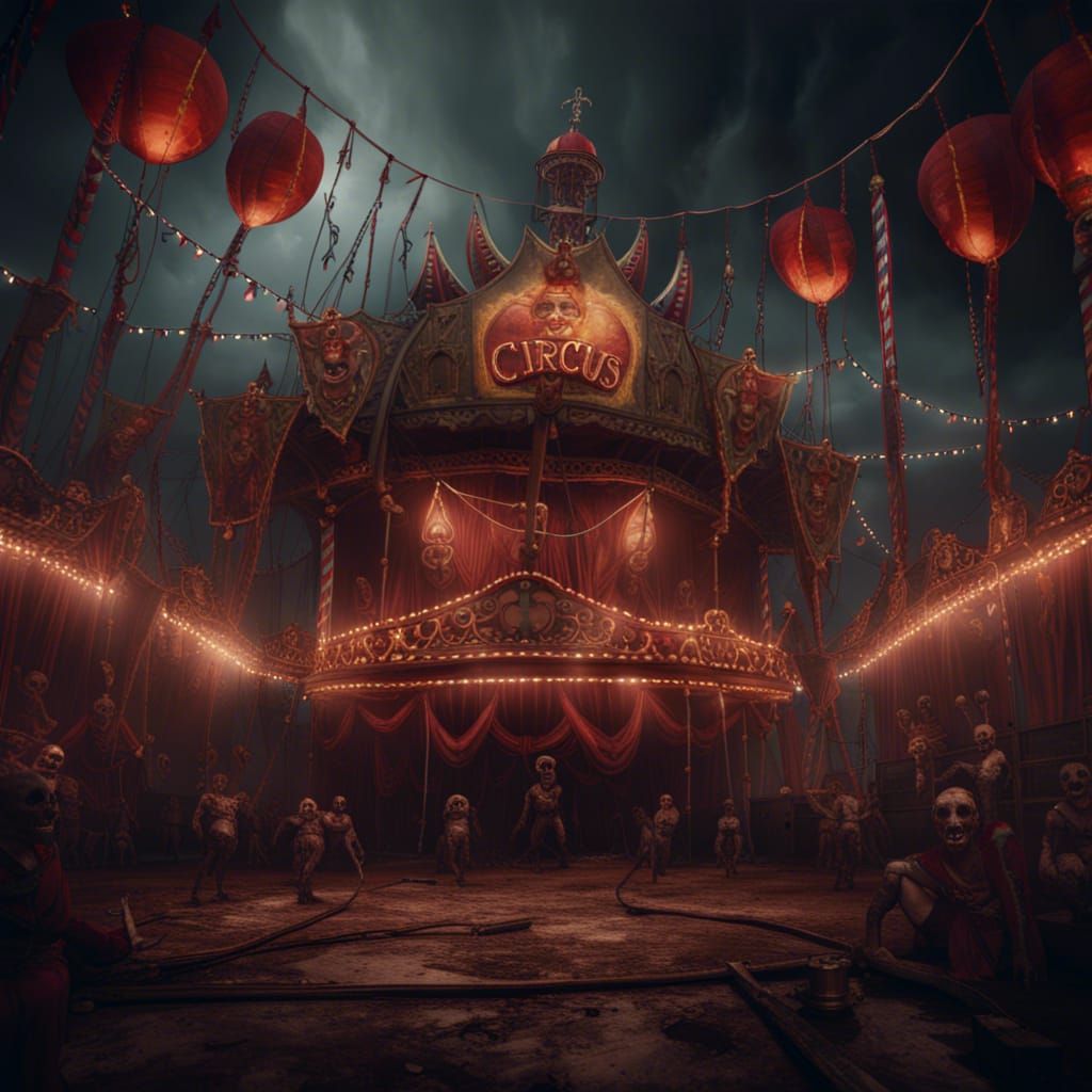 Sinister Circus - AI Generated Artwork - NightCafe Creator
