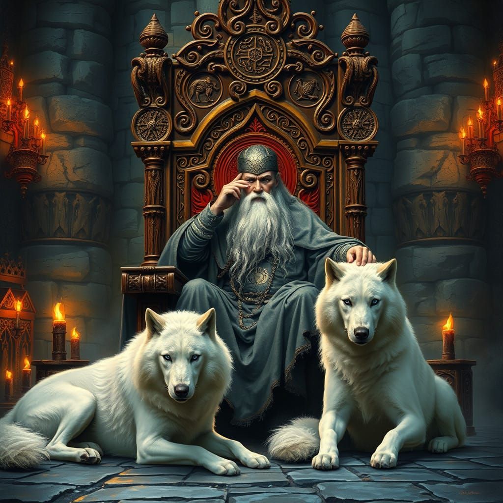 Odin - Norse God Odin Reigns in Ancient Temple