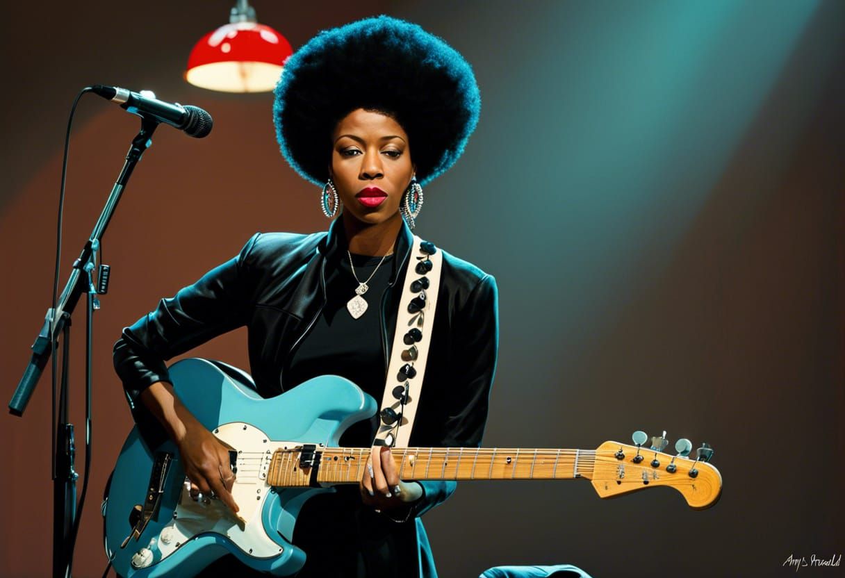 Amy_Sherald_working_as_Guitarist_in_a_late_night_talkshow _band ...