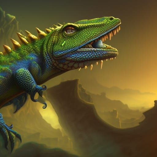 Lizard King - AI Generated Artwork - NightCafe Creator