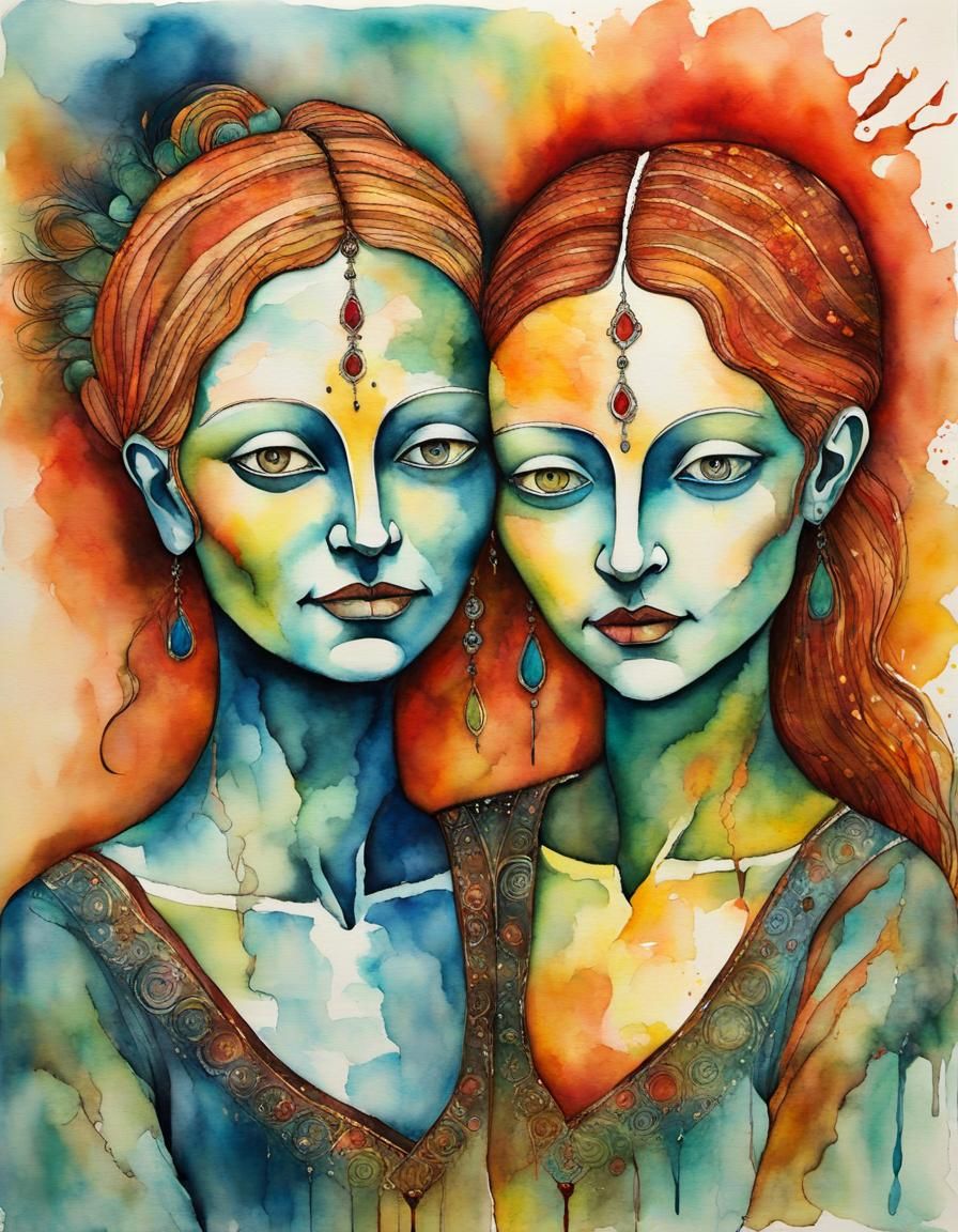 Mother and Daughter Reunion - AI Generated Artwork - NightCafe Creator