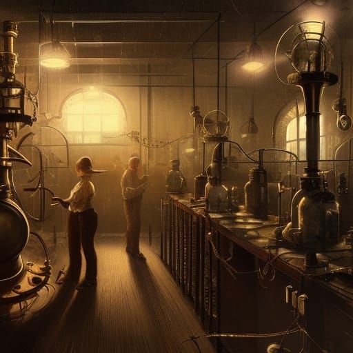 Victorian Laboratory - AI Generated Artwork - NightCafe Creator