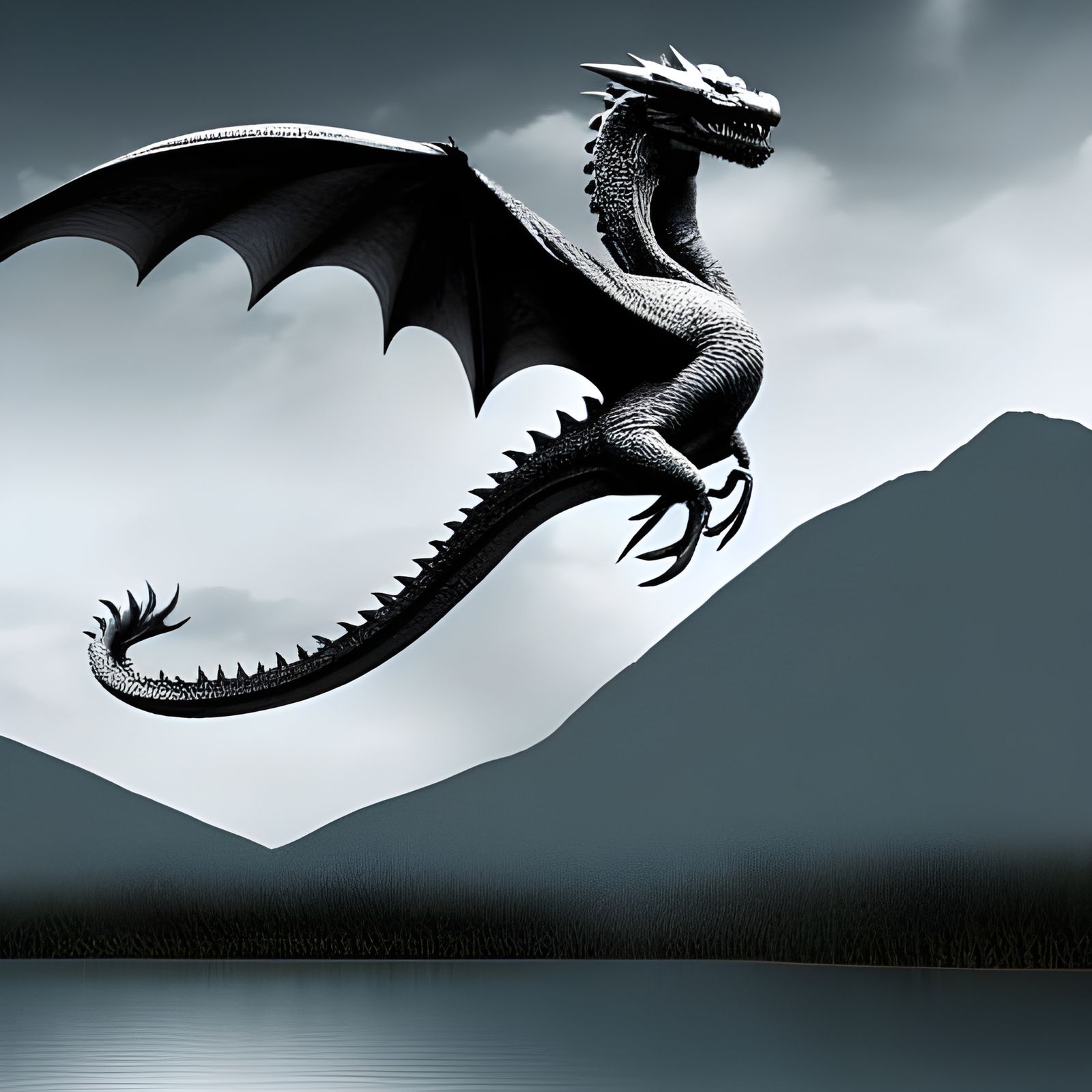 Dragon Jumping - AI Generated Artwork - NightCafe Creator