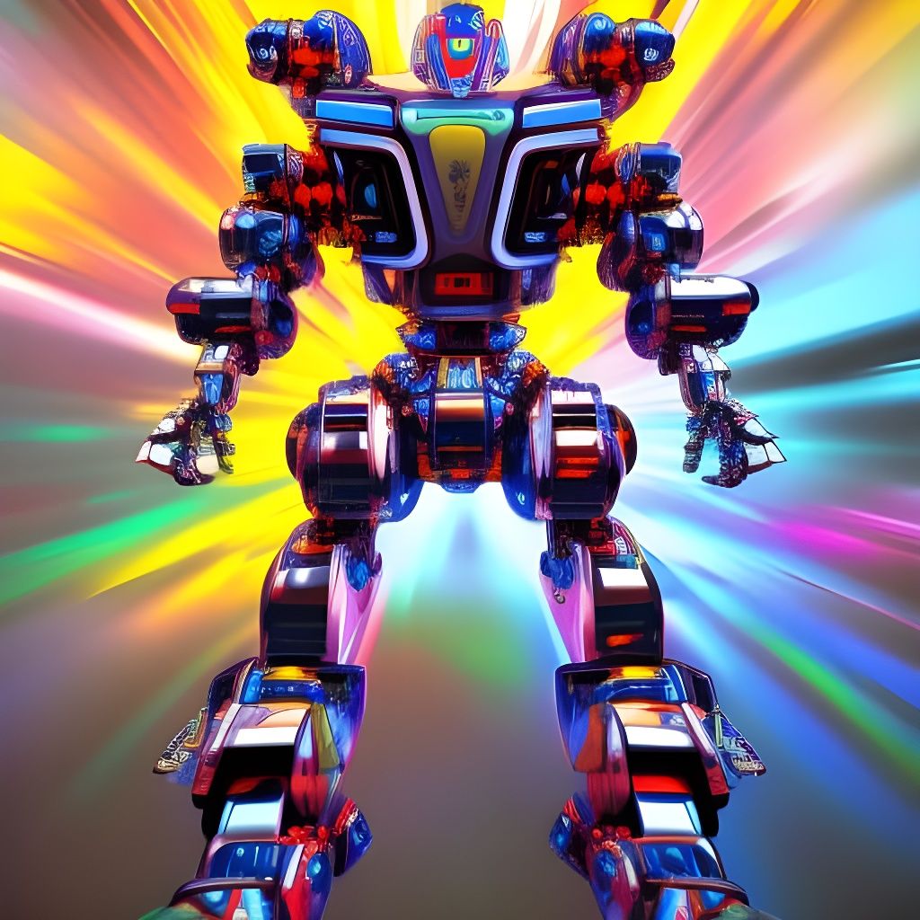 Giant Mecha Robot - AI Generated Artwork - NightCafe Creator
