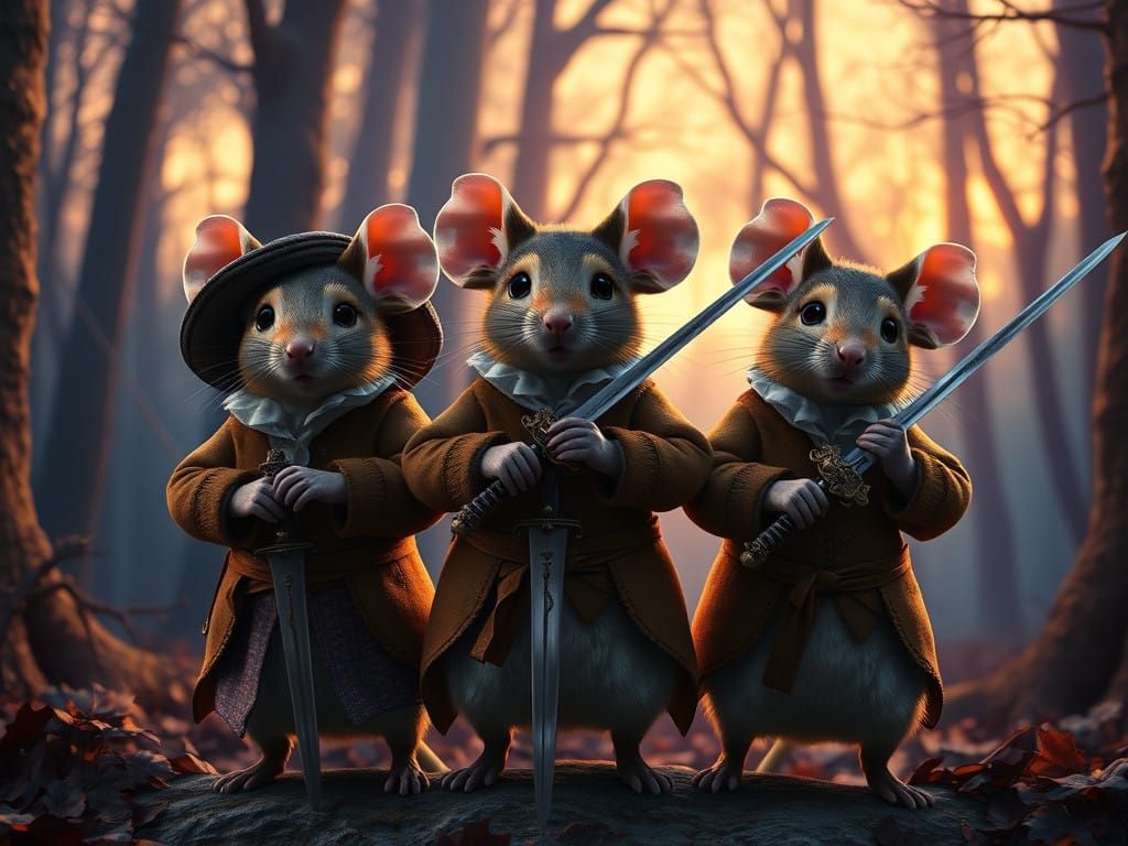 The Three Mousekateers - Mice Heroes in Mystical Forest