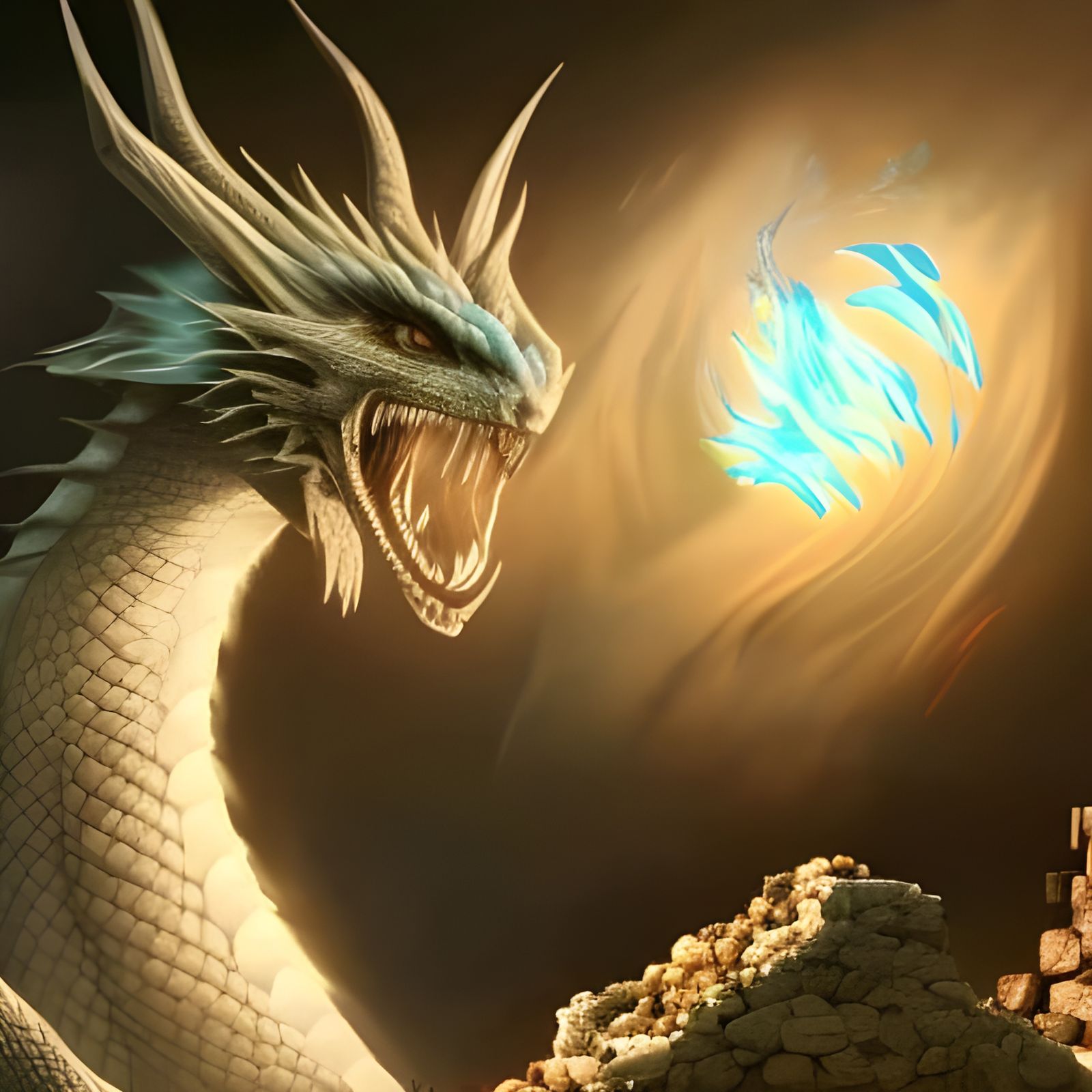 Siege Dragon - AI Generated Artwork - NightCafe Creator