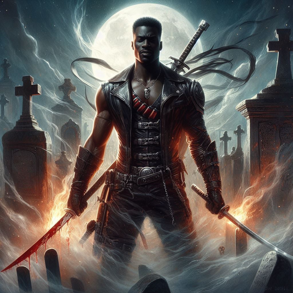 Blade, The Vampire Slayer - AI Generated Artwork - NightCafe Creator