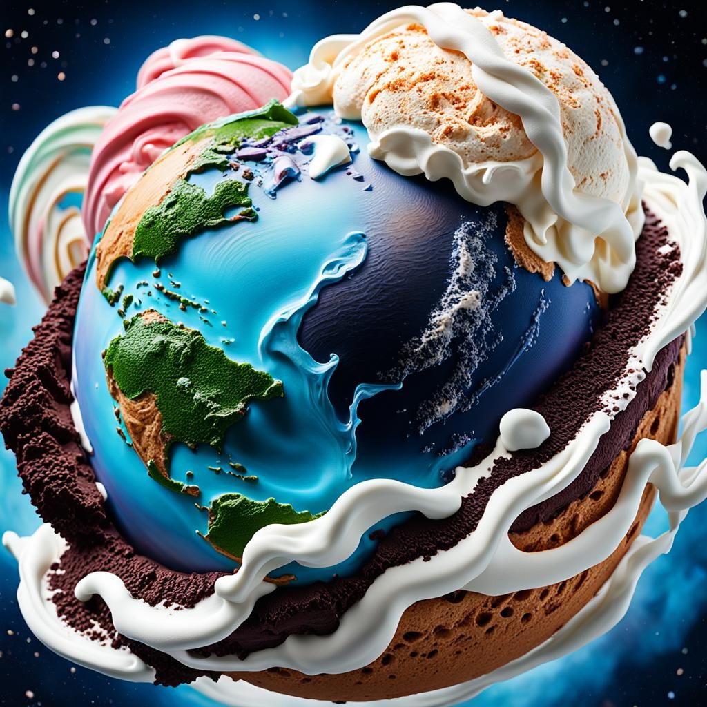 Earth Sundae - AI Generated Artwork - NightCafe Creator