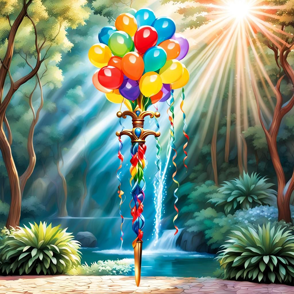 The balloon sword - AI Generated Artwork - NightCafe Creator