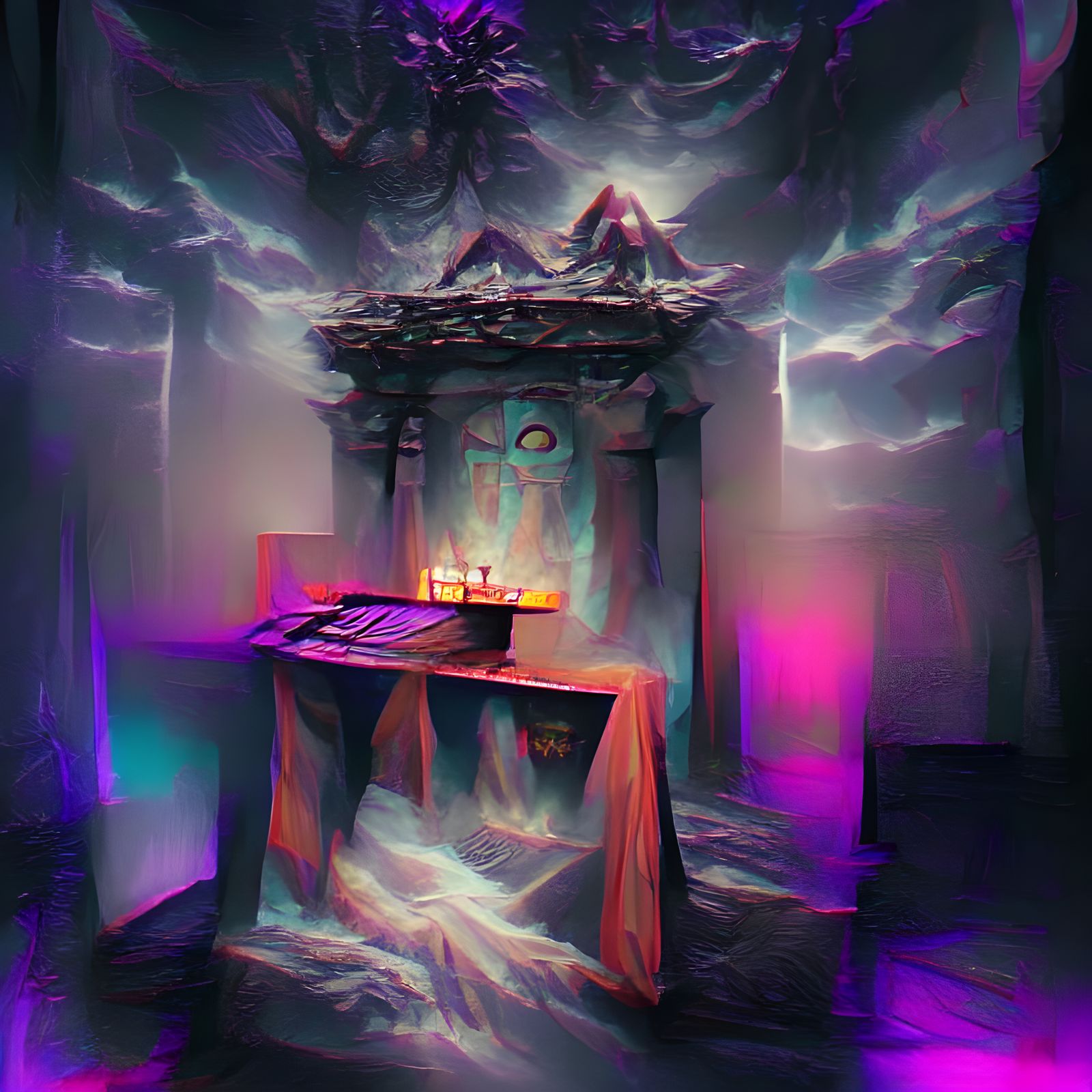 Unholy Altar - AI Generated Artwork - NightCafe Creator