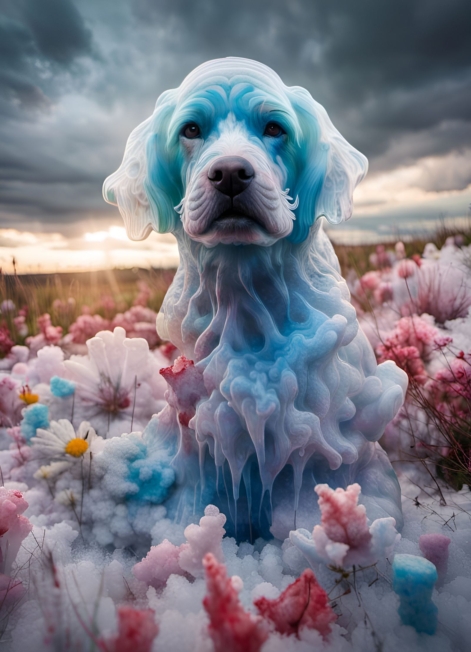 Ice dog - AI Generated Artwork - NightCafe Creator