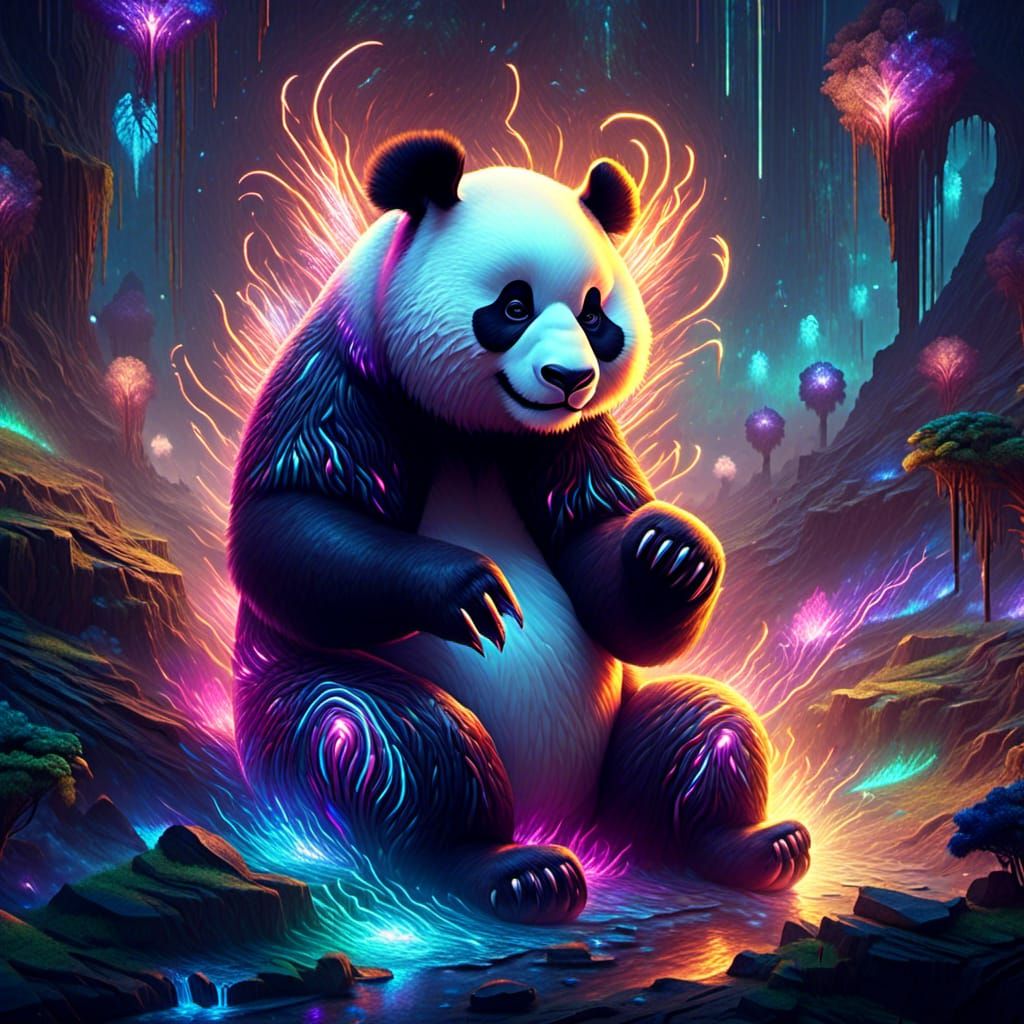 Elemental Panda - AI Generated Artwork - NightCafe Creator